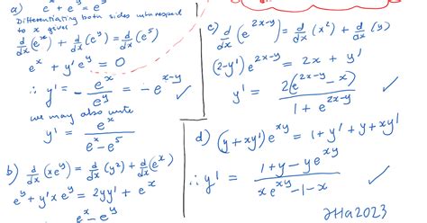 Mast2 Blogaroony Implicit Differentiation Examples Involving Exponentials