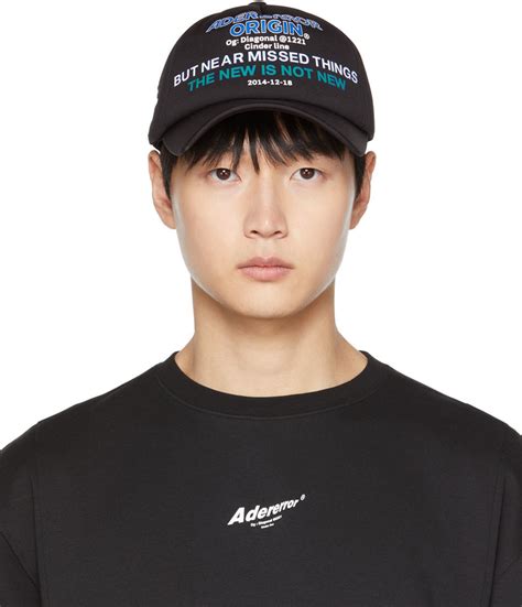 ader error black og diagonal 1221 cap ader error