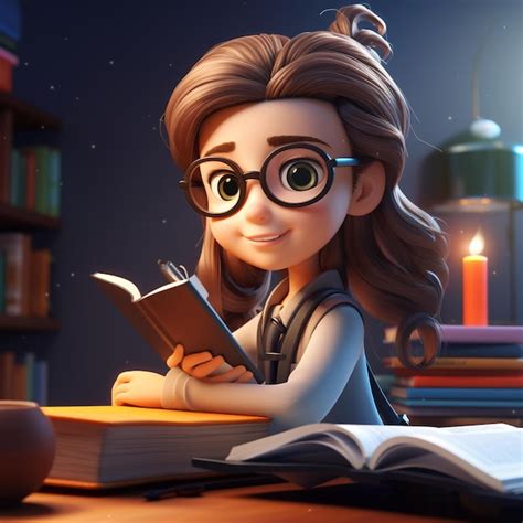 67 000 Smart Girl Cartoon Pictures
