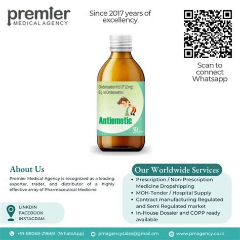 Ondansetron Hcl Ip Antiemetic Syrup For Clinical At ₹ 60bottle In Nagpur