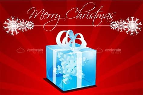선물 상자와 함께 메리 크리스마스 카드 Eps Uidownload