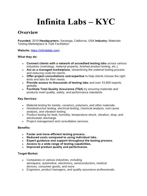 Infinita Labs Pdf Nondestructive Testing Materials Science