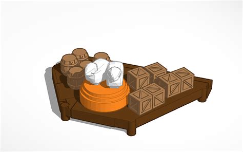3d Design Catan Harbor Wool Tinkercad