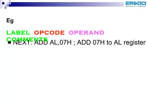 Assembly Language Programmingunit 4 Ppt
