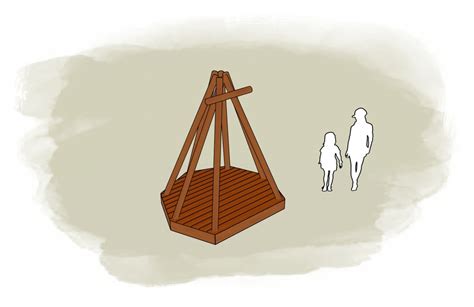 Rustic Tee Pee With Deck L001006