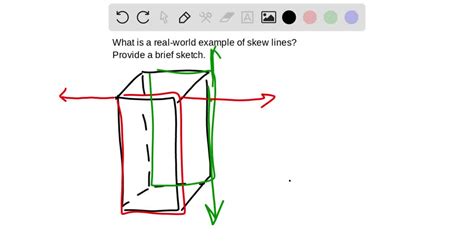Solved Discuss A Real World Example Of Skew Lines Include A Sketch