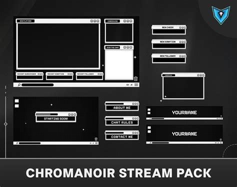 Animated Stream Overlay Black And White Behance