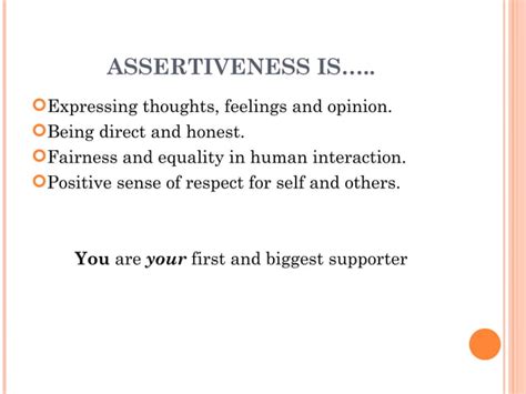 Assertiveness Training Smitha Ppt