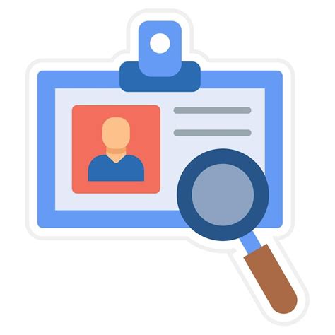 Premium Vector Identification Icon