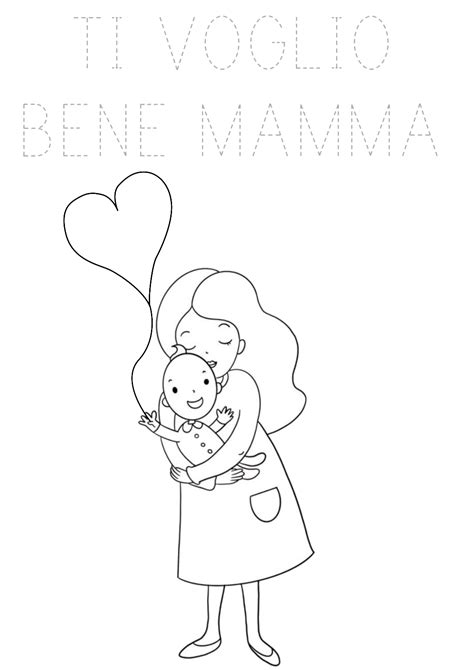 Festa Della Mamma Disegni Da Stampare E Colorare Gratis