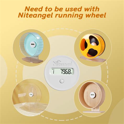 Niteangel Accurately Hamster Wheel Pedometer Small Animal Step Counte