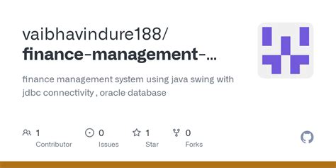 Github Vaibhavindure188finance Management System Using Java Swing