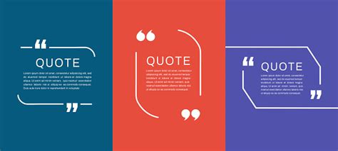 견적 프레임 템플릿 텍스트 거품을 인용합니다 벡터 일러스트레이션 대화 풍선 문자 기호에 대한 스톡 벡터 아트 및 기타 이미지