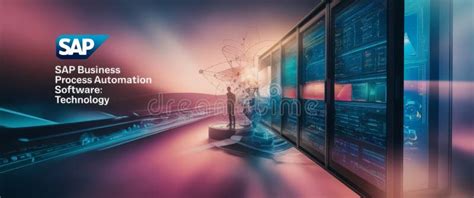 Sap Business Process Automation Software Exploring Future Technology Stock Illustration