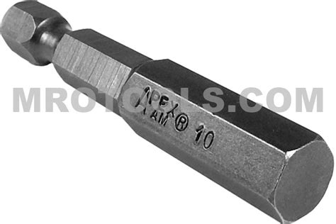 AM 10 Apex 1 4 Socket Head Hex Allen Hex Power Drive Bits SAE