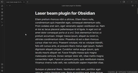 Plugin Laser Beam Reading Laser Lines Share And Showcase Obsidian