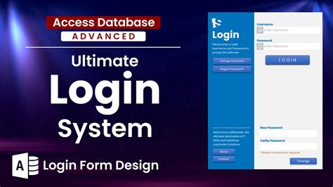 Ultimate Login System In Access Database Project Part 1 Youtube