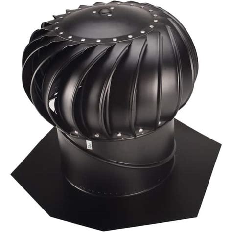 Lomanco 14 In Black Aluminum Internally Braced Whirlybird Wind Turbine