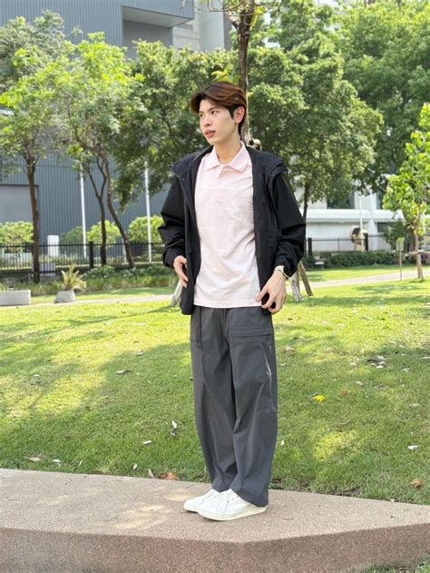 ดูไอเดียสไตล์การแต่งตัวสำหรับ「เสื้อแจ็คเก็ต Blouson กันลม、กางเกง ผ้าคอตตอน เดนิม ขา 5 ส่วน ทรง