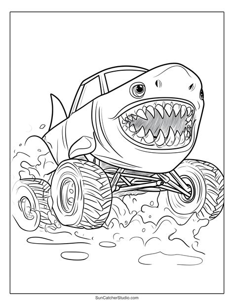 Monster Truck Coloring Pages And Coloring Sheets Free Printables