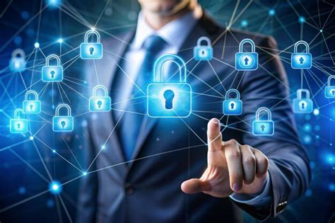 Securing Information Cybersecurity Data Protection Premium Ai Generated Image