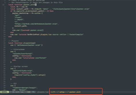Statusline Can Display Current Code Context · Issue 1636 · Nvchadnvchad · Github