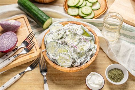 Paulas Creamy Cucumbers Command Cooking