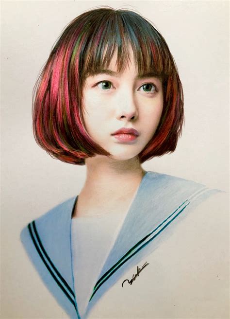 池田七帆ちゃんを色鉛筆で描いてみた ゆうこりんの秘密の小部屋 yukomakimura 色鉛筆画鉛筆画色鉛筆画リアル水彩画