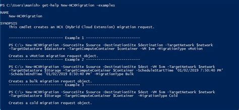 Managing Hcx Migration Via Powershell