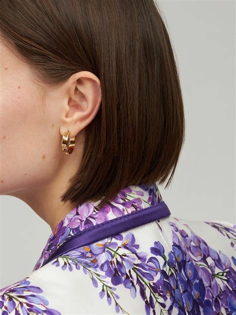 Tory Burch Miller Hoop Earrings Tory Burch