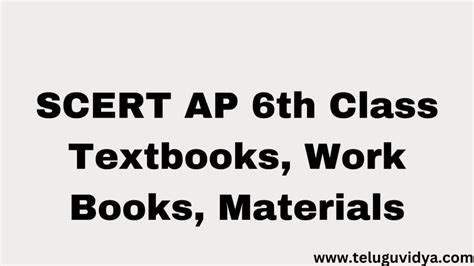Download 6th Class Textbooks Workbooks Materials Syllabus Notes