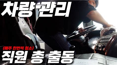 디젤트럭 직원 총 출동 차고지에 차량 관리 다녀왔어요 Feat디젤트럭에 들어온 차량은 디젤트럭 지원들이 직접 관리하고 있습니다 Youtube