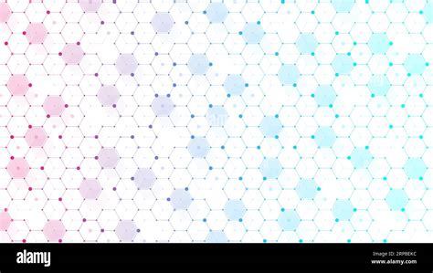 Technology Abstract Lines And Dots Connect Background With Hexagons Hexagons Connection Digital