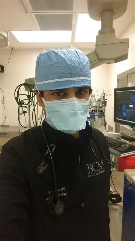 An Anesthesiology Residents First Day Of Anesthesia Rk Md