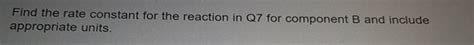 Solved Consider The Aqueous Phase Reaction V A B R The Chegg