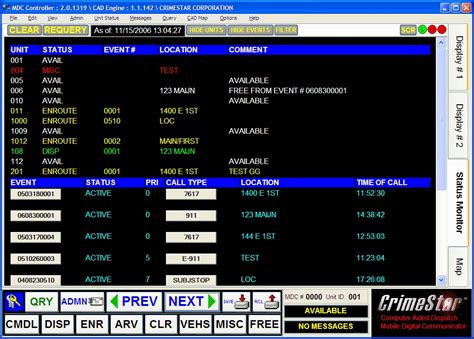 status monitor page