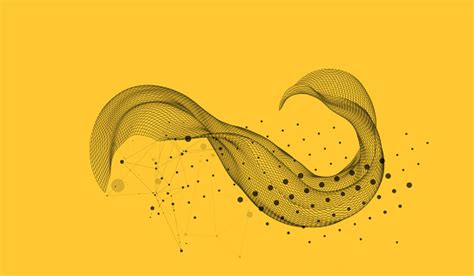 추상적인 물결은 밝은 그라데이션 색상의 프레임 스타일로 만들어집니다 과학 및 기술 프레젠테이션을 위한 템플릿입니다 손으로 그린 벡터입니다 0명에 대한 스톡 벡터 아트 및