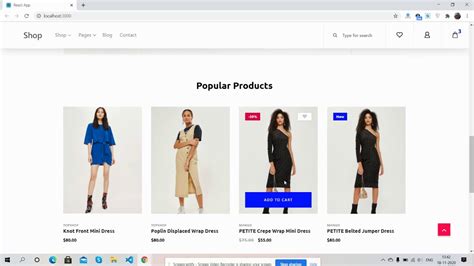 Reactjs Easy Shop Template Working Demo Youtube