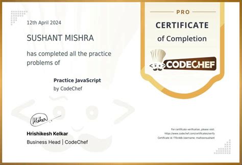 Sushant Mishra On Linkedin Javascript Codechef Programmingjourney