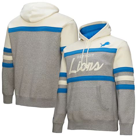 Mens Mitchell And Ness Heather Gray Detroit Lions Head Coach Vintage