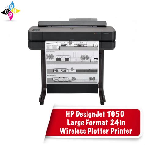 Hp Designjet T650 24in Large Format Wireless Plotter Printer Lazada Ph