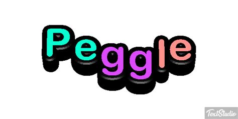 Peggle Videogame Animated  Logo Designs