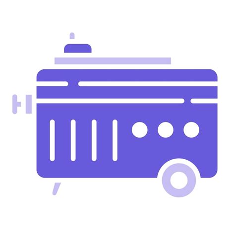 Electric Generator Vector Illustration Premium Vector