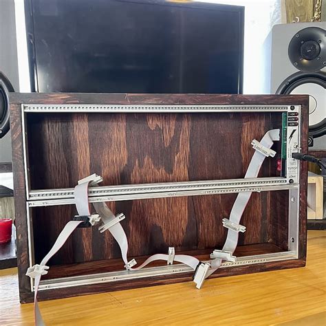 Modular Synth Case Custom Made Mahogany Reverb