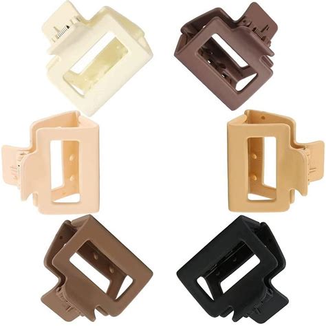 Hair Claw Clips 2 Inch Matte Rectangular Small Claw Clips For Thick