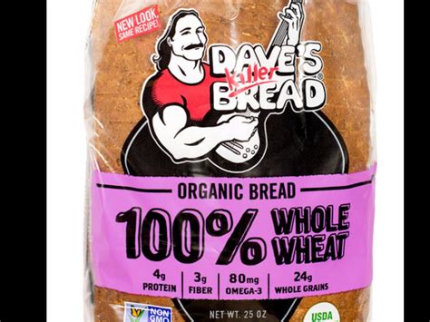 Organic Bread Food Label