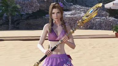 Aerith Pink Mermaid Beach Outfit Variants At Final Fantasy Vii Rebirth