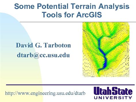 Some Potential Terrain Analysis Tools For Arc Gis