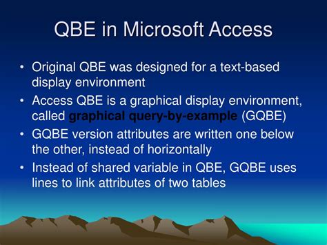 Ppt Query By Example Qbe Powerpoint Presentation Free Download Id5143625