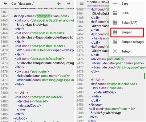 Cara Mudah Edit Html Template Di Hp Android — Shift